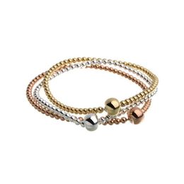 SILBERKETTEN-STORE 3tlg. Set: 925 Silber Armb&auml;nder "Elastic Elements" | Gr.: onesize