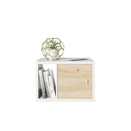 Phoenix Group AG Fortuna - SET Beistelltisch / Nachtisch, inkl. T&uuml;reinsatz, weiss, B/H/T: 58x39,2x34cm | Gr.: onesize