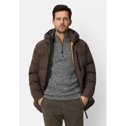 Camel Active teXXXactive Funktionsjacke mit verstellbarem Saum und Kapuze in Dunkelbraun | Gr.: 28