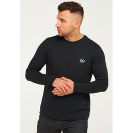 Jack & Jones Jack & Jones Langarmshirt mit Logo - JCORISE INFINITY TEE LS CREW NECK in Tap Shoe | Gr.: L