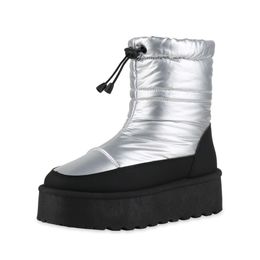 VAN HILL Winter Boots Elowen in Silber | Gr.: 36