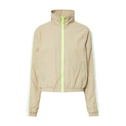 Urban Classics Jacke Damen Gr&ouml;&szlig;e L beige / neongr&uuml;n / wei&szlig;