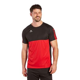 Erima Herren Six Wings T-Shirt in rot/schwarz | Gr.: M