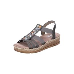 Rieker Komfort Sandalen in Grau | Gr.: 39