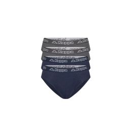 Kappa 4er Set Herren Slip in 2xNavy 2xAnthrazit | Gr.: M