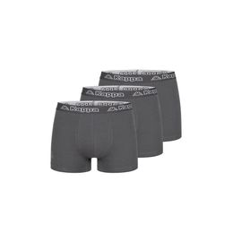 Kappa Boxershorts 3er Pack 3x Anthrazit | Gr.: M