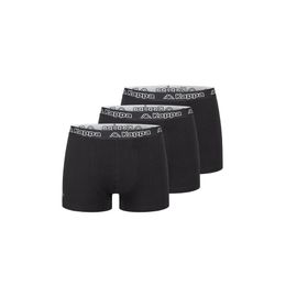 Kappa Boxershorts 3er Pack 3x Schwarz | Gr.: XXL