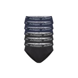 Kappa 6er Set Herren Slip in 3xSchwarz 3xNavy | Gr.: L