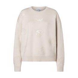 More & More More & More stylisher Feinstrickpullover, Pailletten in powder creme | Gr.: 38