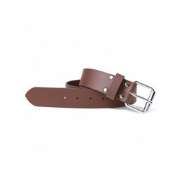 Fronhofer Robuster Lederg&uuml;rtel Stahlschnalle in Cognac | Gr.: 95 cm