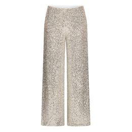 BETTY & CO BETTY & CO Schlupfhose mit Pailletten in Cream/Silver | Gr.: 44