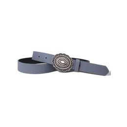 Fronhofer Damen Lederg&uuml;rtel in Grau | Gr.: 115 cm