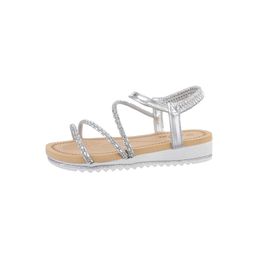 Ital-Design Sandale & Sandalette in Silber | Gr.: 36
