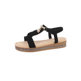 Ital-Design Sandale & Sandalette in Schwarz | Gr.: 37