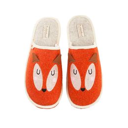 Adelheid Filzpantoffel Fuchs in Orange | Gr.: 40/41