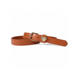 Fronhofer Lederg&uuml;rtel Gold in Cognac | Gr.: 85 cm