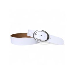 Fronhofer Lederg&uuml;rtel in Wei&szlig; | Gr.: 115 cm