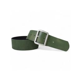 Fronhofer Damen Lederg&uuml;rtel Rechteck in Khaki | Gr.: 115 cm