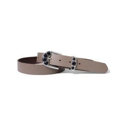 Fronhofer Damen Lederg&uuml;rtel in Taupe | Gr.: 120 cm