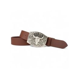 Fronhofer Herren Lederg&uuml;rtel Western in Cognac | Gr.: 105 cm