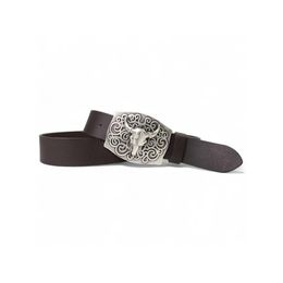 Fronhofer Herren Lederg&uuml;rtel Western in Dunkelbraun | Gr.: 95 cm