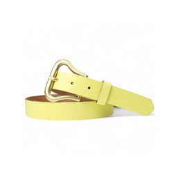 Fronhofer Damen Lederg&uuml;rtel Gold in Lemon | Gr.: 85 cm