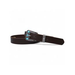Fronhofer Damen Lederg&uuml;rtel in Dunkelbraun | Gr.: 95 cm