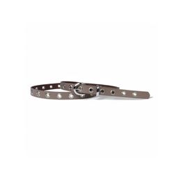 Fronhofer Damen Lederg&uuml;rtel Silber in Taupe | Gr.: 115 cm