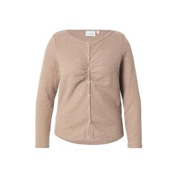 Only Carmakoma Strickjacke 'CARPAOLA' Damen Gr&ouml;&szlig;e 5XL/6XL braunmeliert