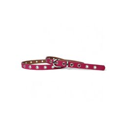Fronhofer Damen Lederg&uuml;rtel Silber in Pink | Gr.: 85 cm