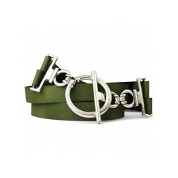 Fronhofer Damen Tailleng&uuml;rtel in Khaki | Gr.: 90 cm