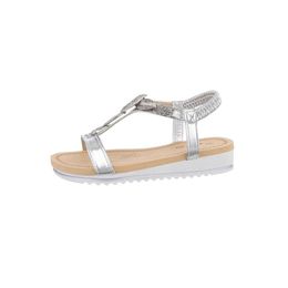 Ital-Design Sandale & Sandalette in Silber | Gr.: 37