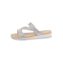 Ital-Design Sandale & Sandalette in Silber | Gr.: 37