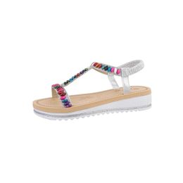 Ital-Design Sandale & Sandalette in Silber | Gr.: 40