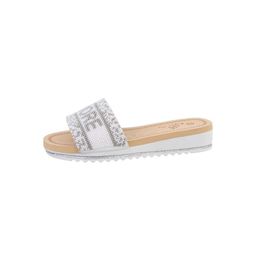 Ital-Design Sandale & Sandalette in Wei&szlig; | Gr.: 41