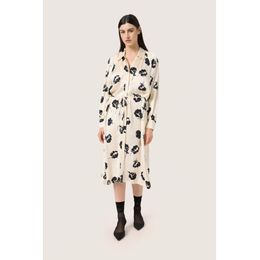 Soaked in Luxury Kleid SLErwina Lockere Passform in Black and White Flower Print | Gr.: L