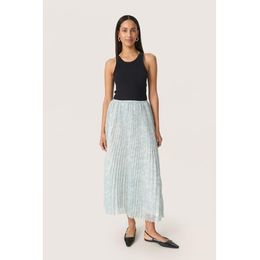 Soaked in Luxury Rock SLMarta Gerade Passform in Silver Blue Stroke Print | Gr.: M