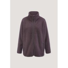 hessnatur Wollfleece Jacke in brombeersorbet | Gr.: M