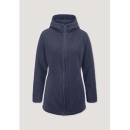 hessnatur Wollfleece Kapuzen-Jacke in pastell iris | Gr.: S