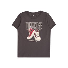Converse T-Shirt M&auml;dchen Gr&ouml;&szlig;e 147/163 anthrazit / rot / burgunder / wei&szlig;