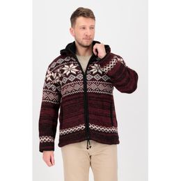 DEPROC Active Strickfleecejacke LHOTSE in Rot | Gr.: S