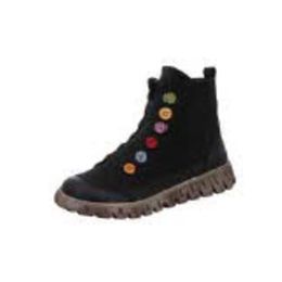 Gemini Damen Stiefel/Boots ungef&uuml;ttert in Schwarz | Gr.: 38