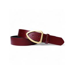 Fronhofer Dameng&uuml;rtel goldene Schnalle in Bordeaux | Gr.: 95 cm