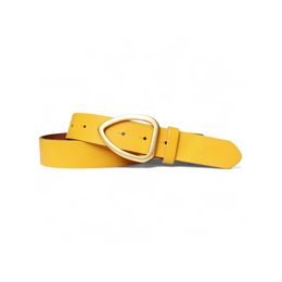 Fronhofer Dameng&uuml;rtel goldene Schnalle in Curry | Gr.: 90 cm