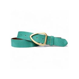 Fronhofer Dameng&uuml;rtel goldene Schnalle in Jade | Gr.: 115 cm