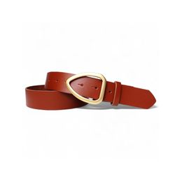 Fronhofer Dameng&uuml;rtel goldene Schnalle in Cognac | Gr.: 105 cm