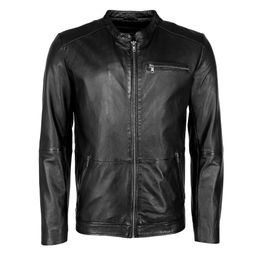 JCC Lederjacke MM21-1-02 in schwarz | Gr.: 4XL