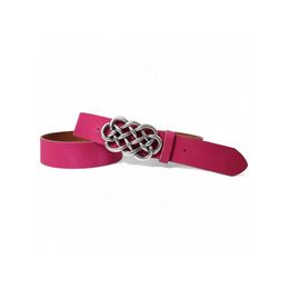 Fronhofer Dameng&uuml;rtel keltische Schnalle in Pink | Gr.: 120 cm