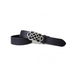 Fronhofer Dameng&uuml;rtel keltische Schnalle in Schwarz | Gr.: 115 cm
