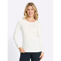 Sieh an! Langarm-Shirt in ecru | Gr.: 50